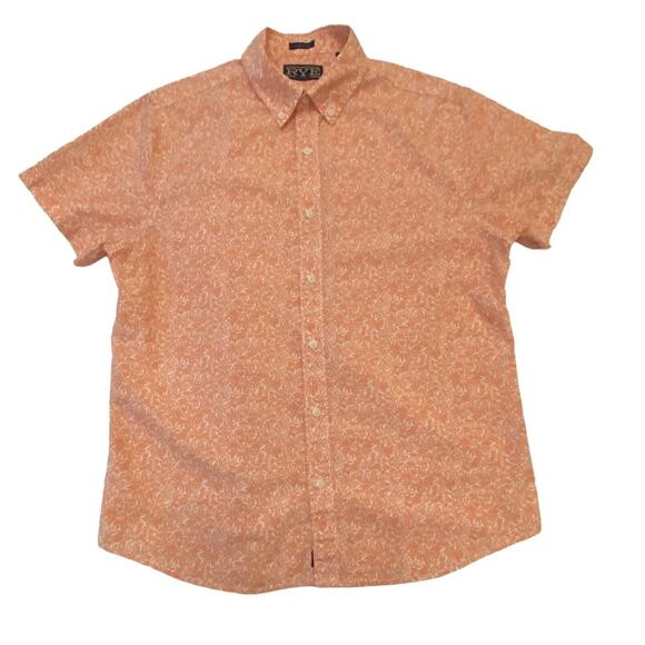 Rye | Shirts | Rye By Hawker Rye Mens Button Up Shirt Regular Med Coral ...